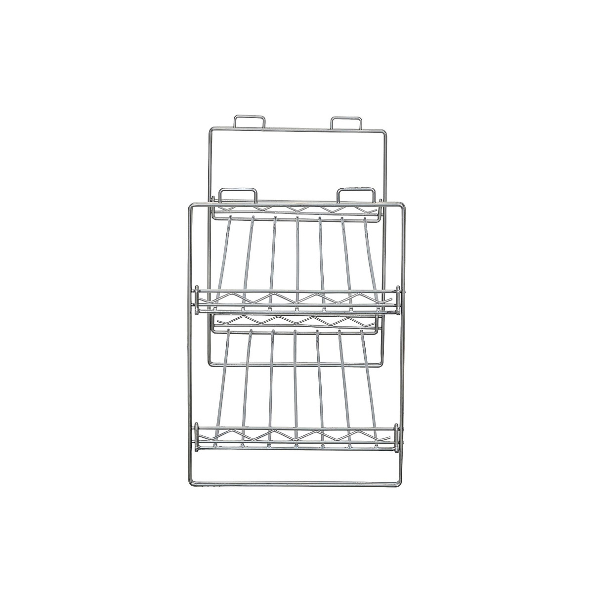 Household Essentials Stackable Two-Tier Shoe Rack, Chrome