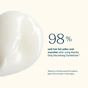 Pipette Daily Nourishing Conditioner -Tear Free Conditioner for Kids, Adds Moisture, 100% Plant-Derived Squalane and Quinoa, Orange + Vanilla Aroma, 11.2 fl oz