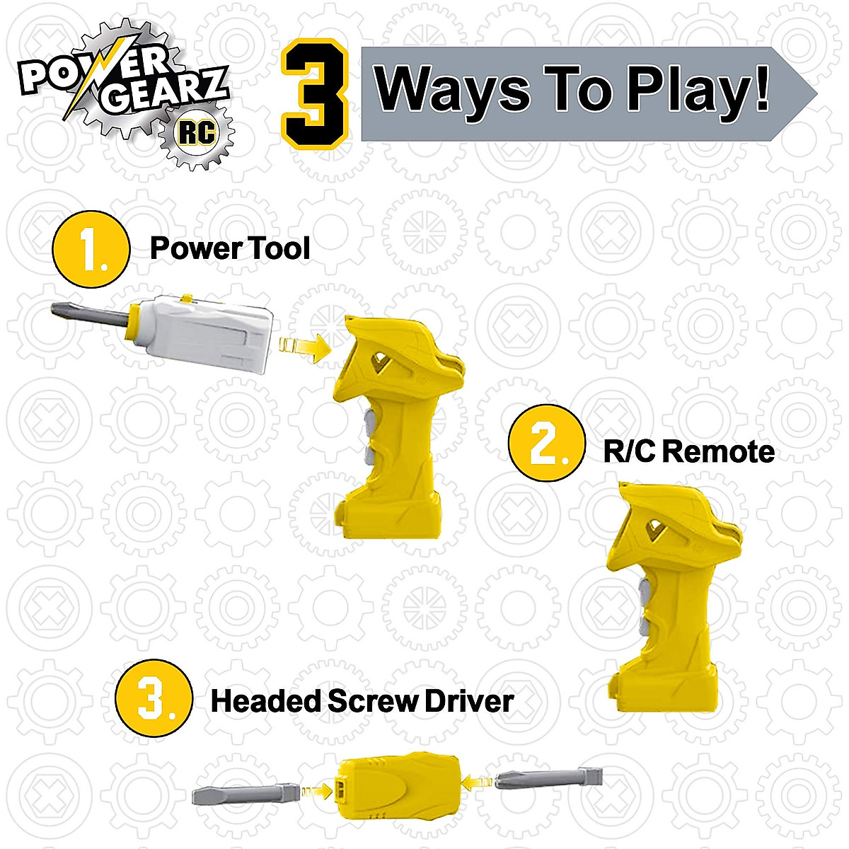 Flybar Remote Control Take Apart Dump Truck – Take Apart Toys with Electric Drill - DIY Assembly with Realistic Sounds, Age 3 and Up – by Power Gearz
