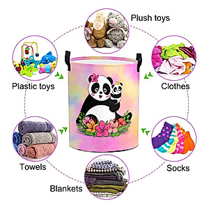 Custom Elephant Sunflower Bee Laundry Hamper Personalized Laundry Basket with Name Storage Basket with Handle for Living Room Bedroom Bathroom