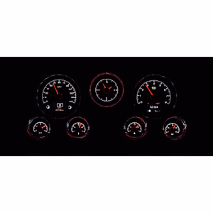 Dakota Digital 67-72 Chevy Pickup Customizable Gauge System Silver Alloy HDX-67C-PU-S