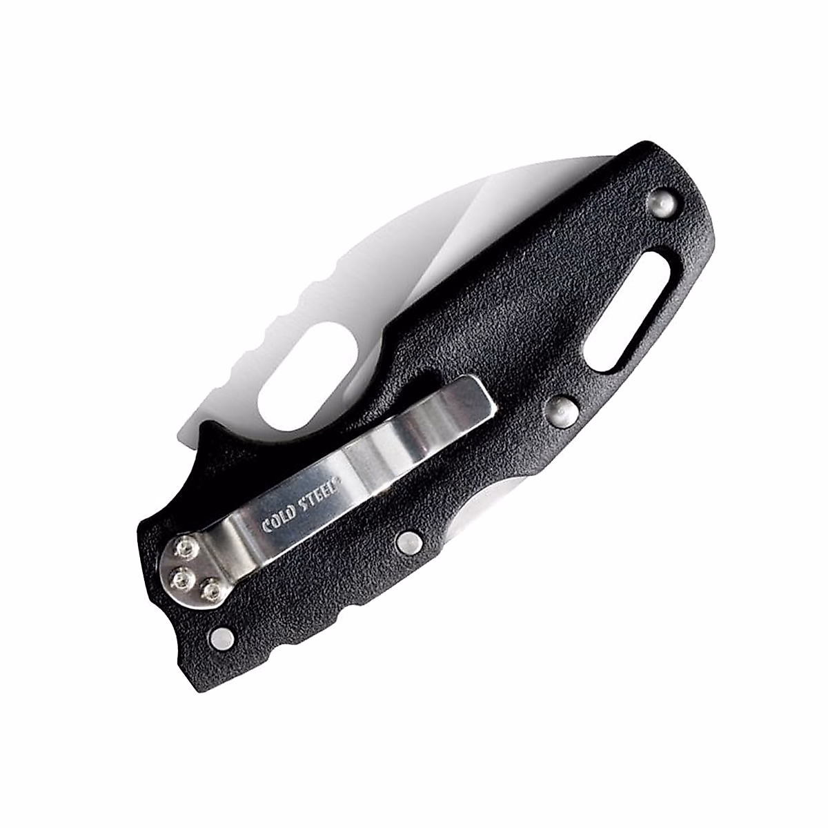 Cold Steel Tuff Lite 2.5" AUS8A Sheepsfoot Razor-Sharp Serrated Blade 3.5" Griv-Ex Handle Everyday Carry Pocket Folding Knife w/Tri-Ad Lock