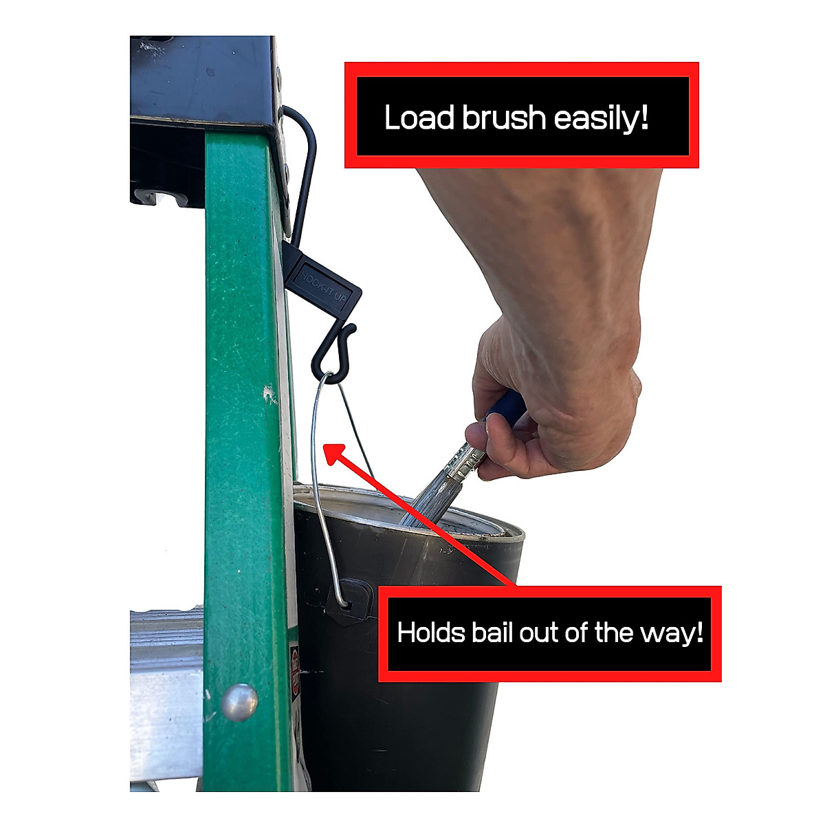 Paint Hook, Black, 5.75 x 3.5 x .5