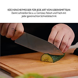 BOSKA 357681 Chef Knife Copenhagen - Kitchen Knives for Chopping, Slicing Knife for Meat Cutting and Dicing Gourmet Food - Ultra Sharp Professional Durable