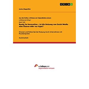 Ready for Innovation - Ist die Nutzung von Social Media eine Chance oder nur Hype?: Chancen und Risiken bei der Nutzung durch Unternehmen mit Praxisbeispielen (German Edition)