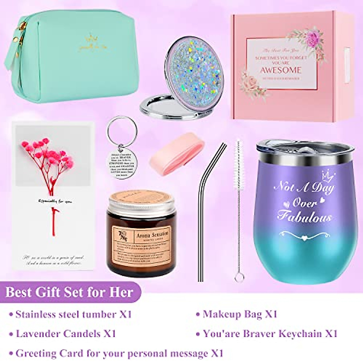 ABROML Birthday Gifts for Women, Christmas Gifts for Women Happy Birthday Gifts for Women Funny Gifts for Women, Gifts for Women Friend Gifts for Women Mom Sister Female Gift Set for Women