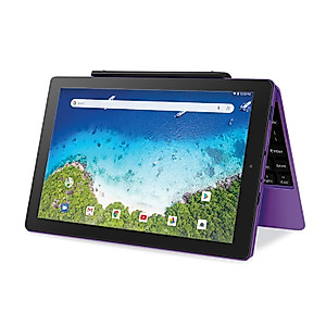 RCA 10" Viking Pro (2-in-1) Laptop Tablet with Detachable Keyboard - 32GB | Android 8.1 (Go Edition) - (RCT6A03W13F1H) (Purple)