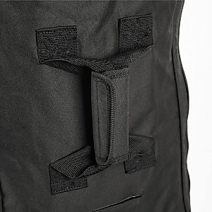 Orlimar 6.0 Deluxe Golf Travel Bag with Wheels - Black/Red