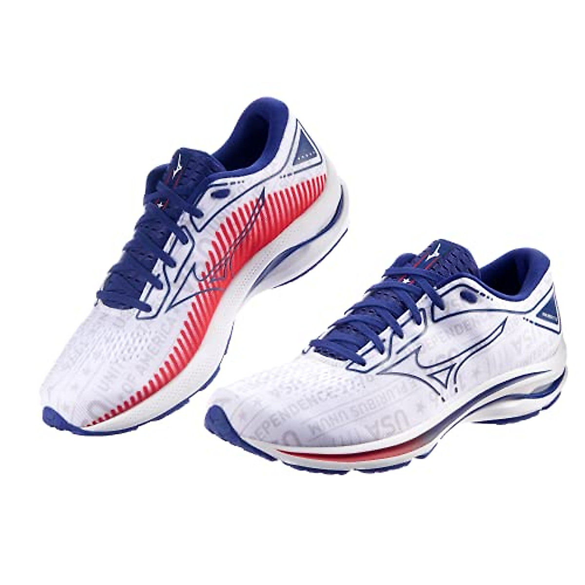 Mizuno Women's Wave Rider 25 Running Shoe, White, 9.5