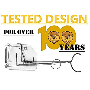 LASSO TRAP Gopher (Large) Trap (Pack of 2) Galvanized and Oil-Hardened Steel Lasso Trap/Super Cost Effective Reusable & Durable Animal Trap Best in The Lawn, Yard, Garden, Farm, & All Outdoor Setting