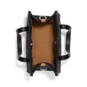 COACH Washed Denim Signature Field Tote 22 Black Denim One Size