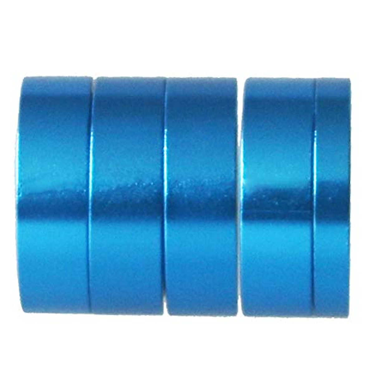 GANOPPER Mountain Bike Headset Spacer Bike Handlebar Stem Spacers Threadless Aluminum Alloy Headset Stem Spacer Set Fit 1 1/8-Inch Stem for MTB BMX Mountain Road Bikes Cycling