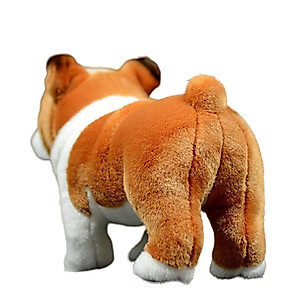 Lifelike Bulldog Plush-11.8" Bulldog Stuffed Animal,Soft Dog Stuffed Animals for Boy,Stuffed Plush for Girls and Boys,Stuffed Bulldog Plush for Kids, Kids' Plush Toy Pillows,Hugging Pillow