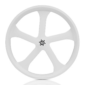 Tracer 26" x 3.0 Integrated Molding Wheel Electric Bike Conversion Set,48V 800W E-Bike Powerful Hub Motor Kit with Intelligent Controller, Thumb Control, Cable, Center Display, Rear Lights (White)