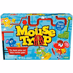 Hasbro Gaming Mouse Trap Board Game for Kids Ages 6 and Up,Classic Kids Game