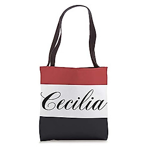 Personalized Name Cecilia Employee Bridal Birthday Gifts Tote Bag