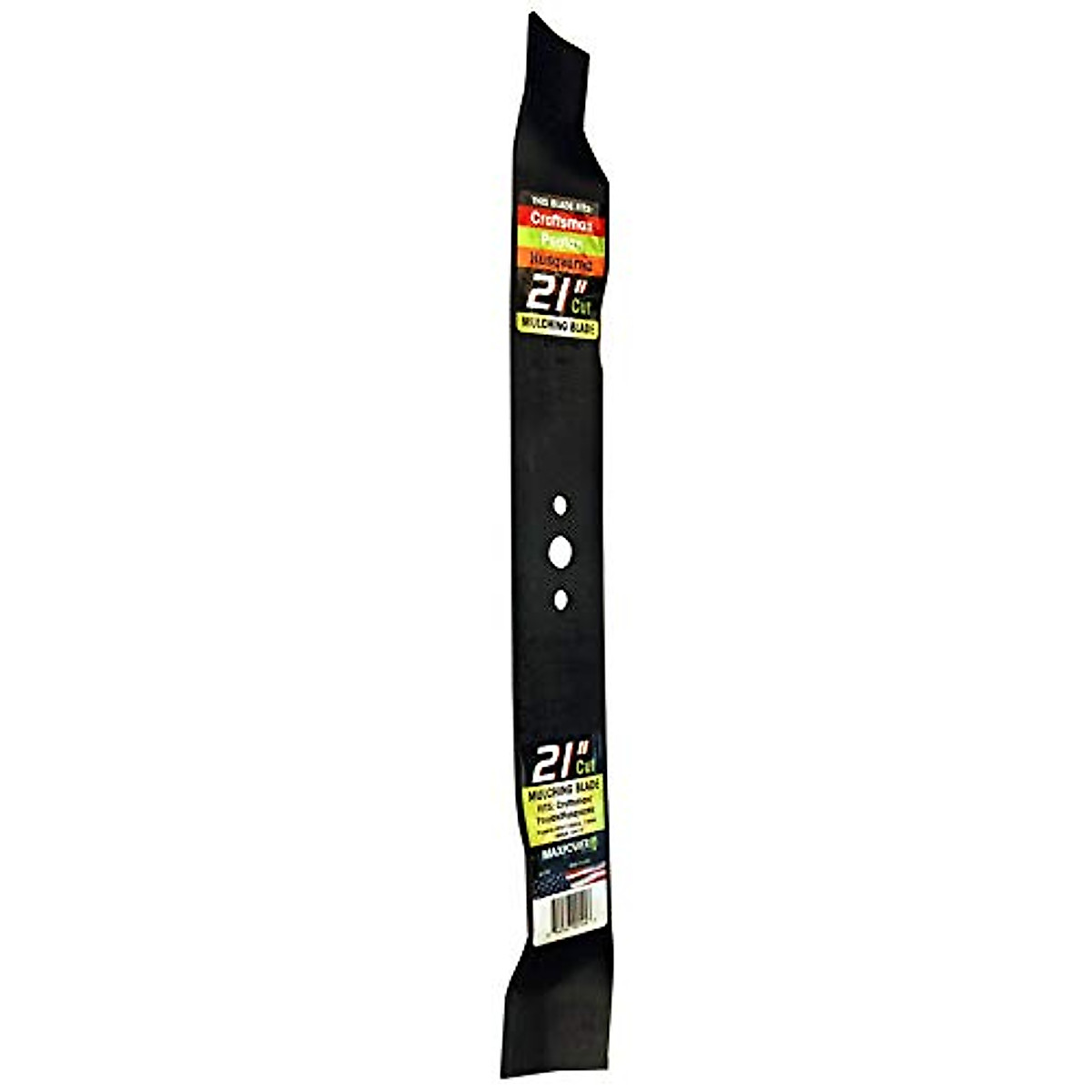 MaxPower 331737B Mulching Blade for 21 in. Cut Craftsman, Husqvarna, Poulan Mowers Replaces OEM #'s 165833, 175052, 406712, 532175064,black