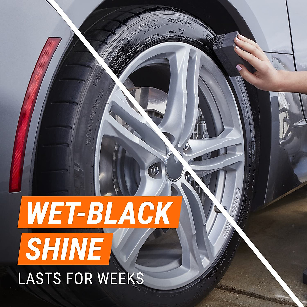 Extreme Tire Shine Gel by Armor All, Tire Shine for Restoring Color and Tire Protection, 18 Fl Oz