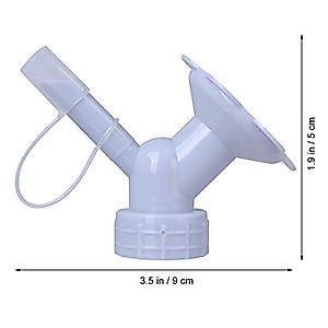 DOITOOL 5PCS Bottle Cap Sprinkler Head Plastic Bottle Watering Spout Bonsai Watering Can for Indoor Seedlings Plant Garden Watering Sprayer Nozzles (Grey)