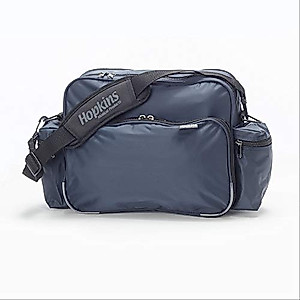 Hopkins Medical Products Original Home Health Shoulder Bag, 70D Waterproof Nylon, Fold-Down Compartment, Adjustable Straps, 14x11x7 inch, Navy Blue