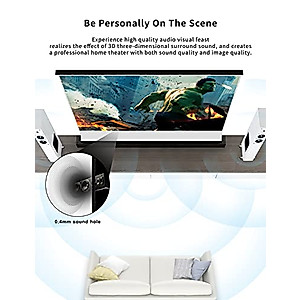 VIVIDSTORM-4K Movie Projector Screen Sound Transparent Perforated Floor Rising All White Fabric 4k HD Ready Home/Movie Theatre Work with Normal Throw Projector, VSDSTPWA120H