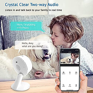 LaView Smart Indoor Security Camera for Home(2 Pack), 1080p HD Baby Monitor with Motion and Sound Detection,Two-Way Audio, Night Vision, US Cloud Server & SD Card Storage, Compatible with Alexa