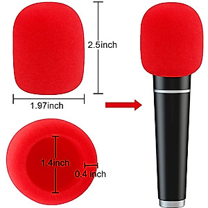 Microphone Windscreen, Colorful Mirophone Covers, Headset Windscreen,Mic Foam Covers for Varity of Headset,Colorful,10pack