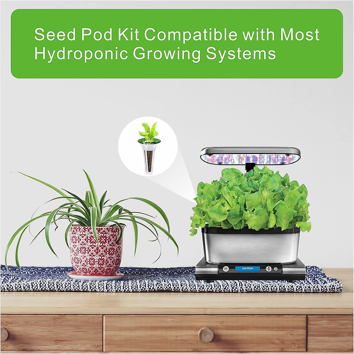 XFVFXZZ 121 Pcs Seed Pods Kit Compatible with Aerogarden, Suitable for Hydroponics Growing System for a Variety of Plants, Outdoor and Indoor Hydroponics Supplies