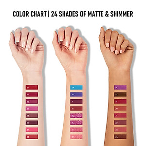 Ownest 24 Colors Matte Velvety Liquid Lipstick Set,Waterproof Long Lasting Non-Stick Cup Liquid Lipgloss Beauty Cosmetics Makeup Kit