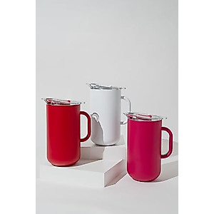 served I Premium Pitcher (2L) - Keep Drinks Cold or Hot for Hours with our Vacuum-Insulated, Double Walled, Copper Lined Stainless Steel Pitcher