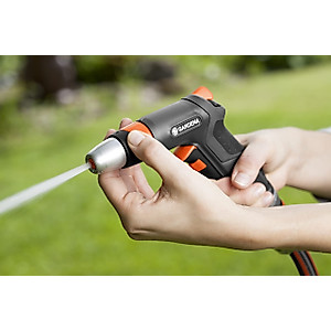 Gardena Metal Nozzle - Frost Proof - (Variable Spray Patterns) + Water Stop, 3815M-FP