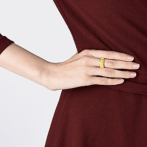 CHOW SANG SANG Chinese Wedding Collection 999.9 24K Gold Price-by-Weight 11.6g Gold Blessing with Good Fortune Ring for Women 90354R | Adjustable Ring