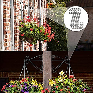 S-Shaped Hooks Heavy Duty 12 Packs,304 Stainless Steel Hook,Multi-Functional Flat Hook,S Hook,Hooks Closet,Hooks Plants,Hooks for Hanging Pot,Pan,Cups, Plants,Bags, Jeans,Towels (12, XX-Large)