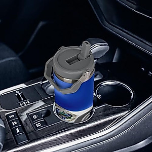 El Salvadorean Honduras Flag 30 OZ Insulated Tumblers with Handle And Straw Leakproof Vacuum Insulated Stainless Steel Water Bottle for Car Fishing Travel