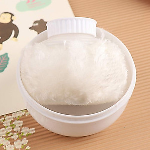 LEORX 4pcs Baby Powder Puff Case Talcum Powder Puff Container Box for Baby Infant Newborn