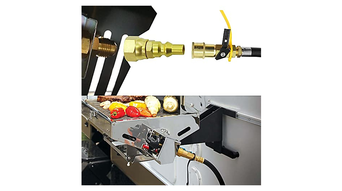 MENSI Propane Gas BBQ Grill Quick Connect Adapter