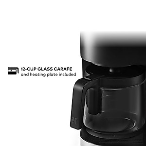 Keurig K-Duo Coffee Maker, Single Serve and 12-Cup Carafe Drip Coffee Brewer, Compatible with K-Cup Pods and Ground Coffee, Black