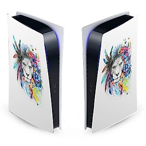 Head Case Designs Officially Licensed Pixie Cold King of The Lions Art Mix Matte Vinyl Faceplate Sticker Gaming Skin Case Cover Compatible with Sony Playstation 5 PS5 Digital Edition Console