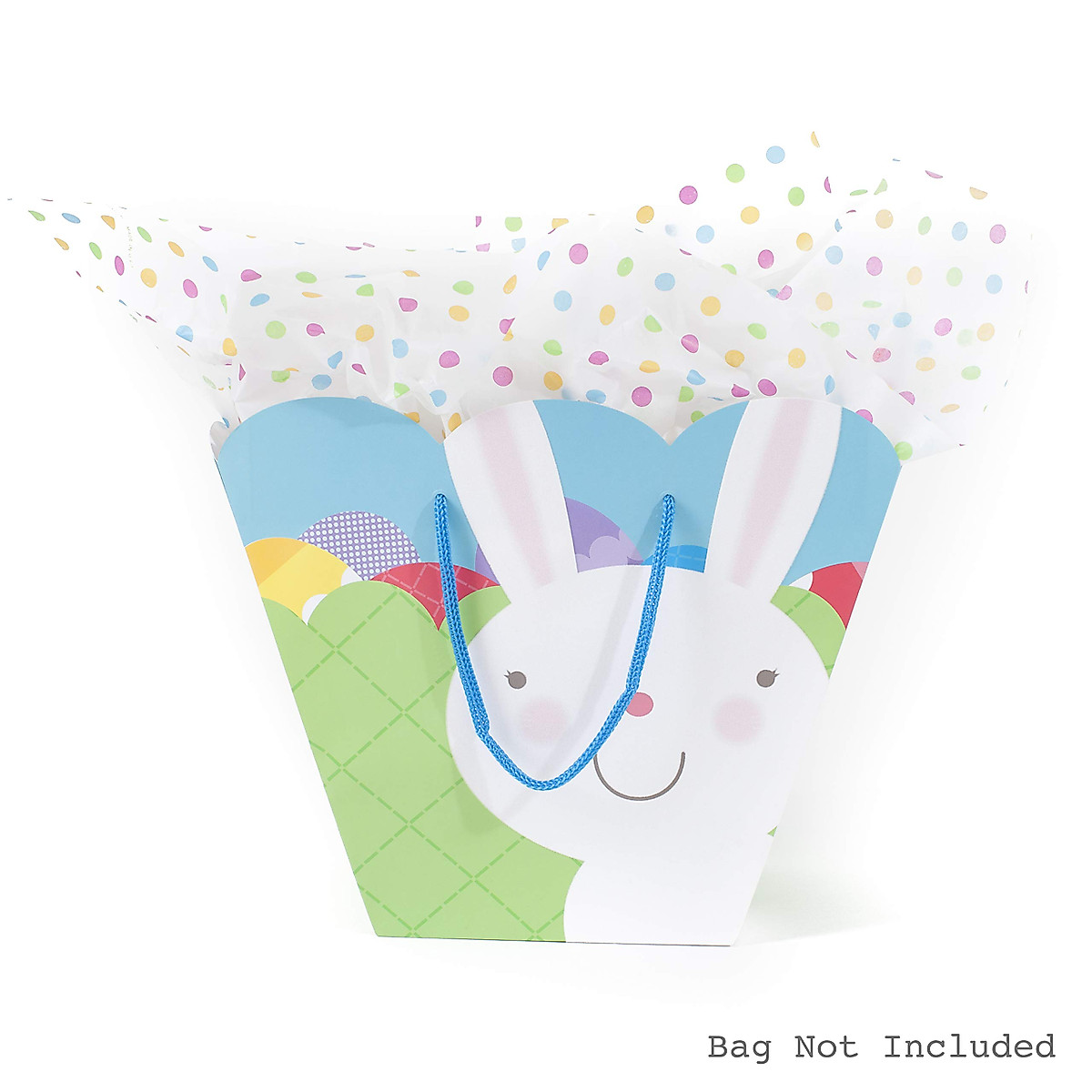 Hallmark Tissue Paper (White with Pink, Green, Yellow, Blue Polka Dot, 8 Sheets) for Easter, Mother's Day, Birthdays or Any Occasion