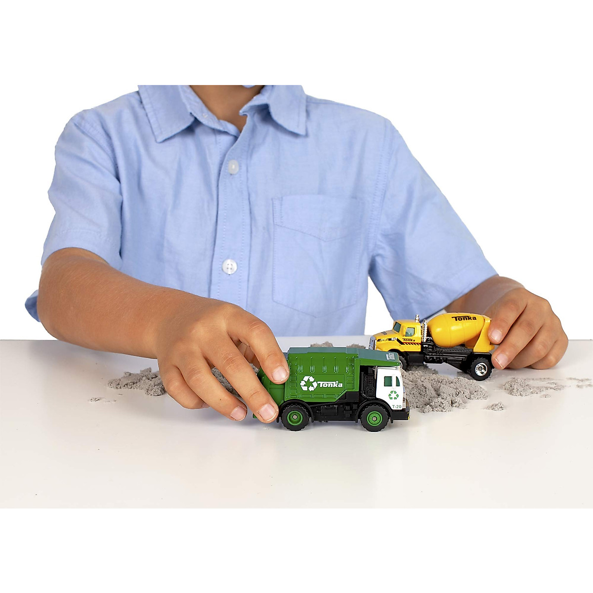 Tonka - Metal Movers Combo Pack - Garbage Truck & Cement Mixer (Grey Compound)