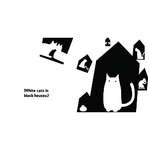 Black Cat & White Cat: A High Contrast Sensory Board Book About Opposites For Newborns and Babies