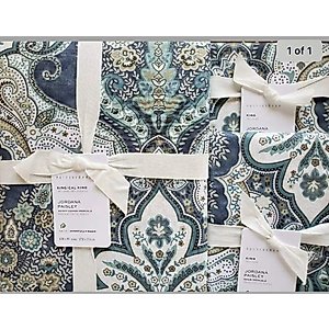Pottery Barn Jordana Duvet Cover King/California King & Two King Shams~*Blue*~