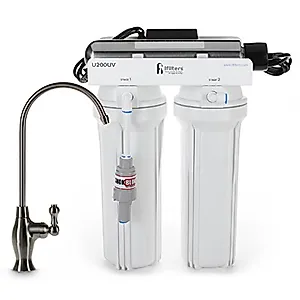 U200UV Ultraviolet UV Drinking Water Filtration Purifier System 3 Stage Ultimate Filter & Sterilize - Built in USA