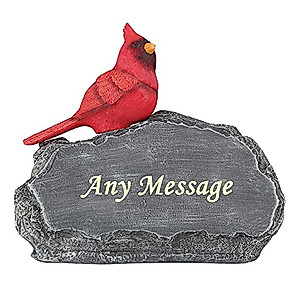 Claratut Personalized Memorial Garden Stone, Sympathy Gift for Pet, Lovers, Animals So On, Indoor/Outdoor Customized Memorial Rack, Decorative Stone, Engraving Any Message
