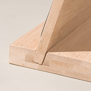 Justsoso Big Bamboo Necklace Display Stand, Pendant Necklace Jewelry Holder Rack, Chain Jewellery Organizer for Home or Selling Show (Black PU)