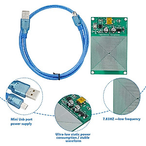 GOTOTOP Schumann 7.83HZ Ultra-Low Frequency Resonance Pulse Generator with USB Cable for Helping Good Sleep, 0.1A +5V