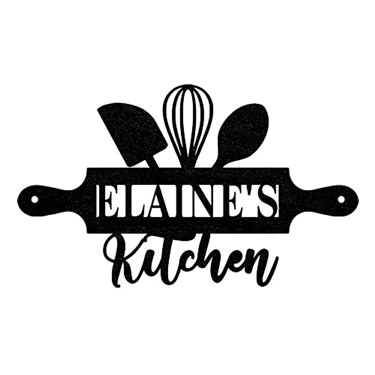 Pandy's Toy Box, Personalized Kitchen Wood Sign Moms Name Wall Art