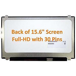 FULLCOM New LCD Replacement Screen 15.6 Inch Compatible with VIVOBOOK F510UA 1920x1080 (with Tabs) 30 Pin Matte for Laptop/Display/Screen/LCD Application