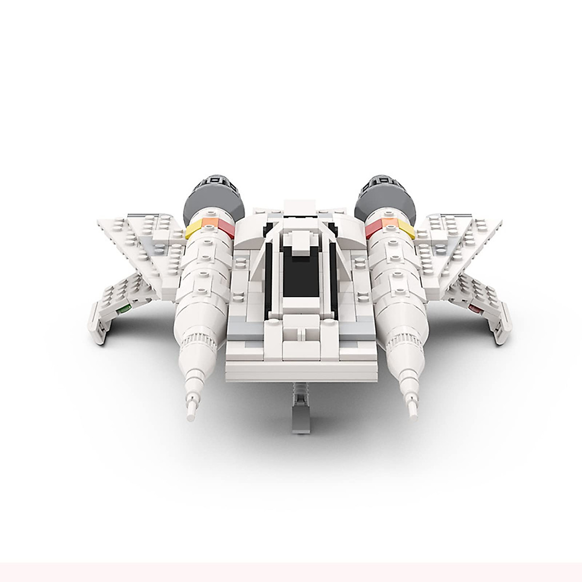 WANZPITS MOC- 48610 Buck Rogers Space Starfighter Ship Model Building Blocks Classic Spaceship Military Weapon Battleship Building Kit Boy Toy Gift,548pcs