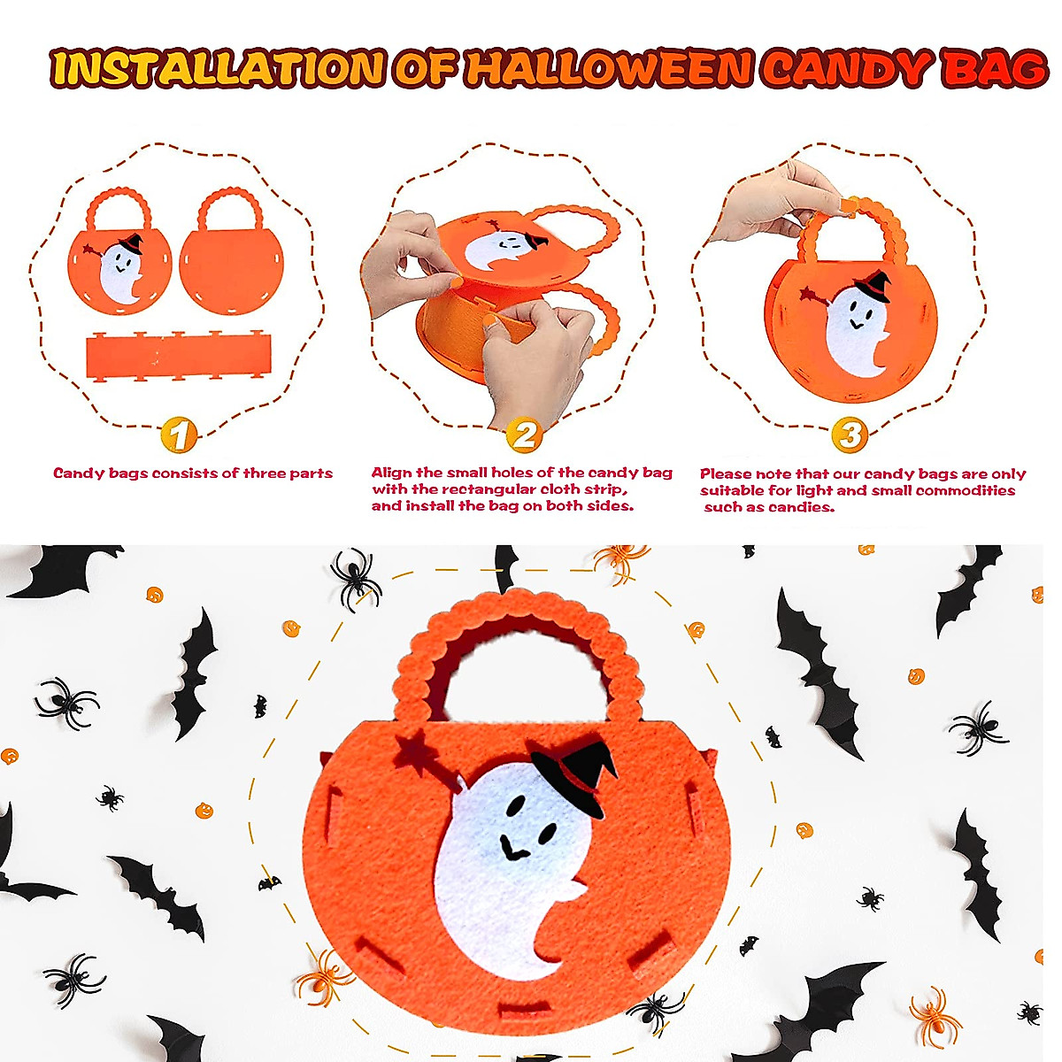 WONDOLL Halloween-Doll-Clothes Outfits Pumpkin with Lantern for 18-inch-Dolls - American Doll Halloween Costumes Gifts for Little Girls -Yellow